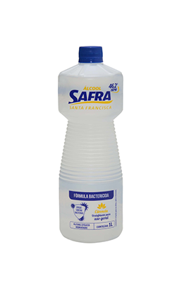 Álcool Safra Líquido 46,2º INPM Bactericida Citronela - Álcool Safra