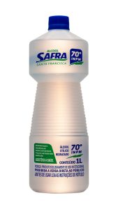 Álcool Safra Líquido 70° INPM Hospitalar – 1L - Álcool Safra